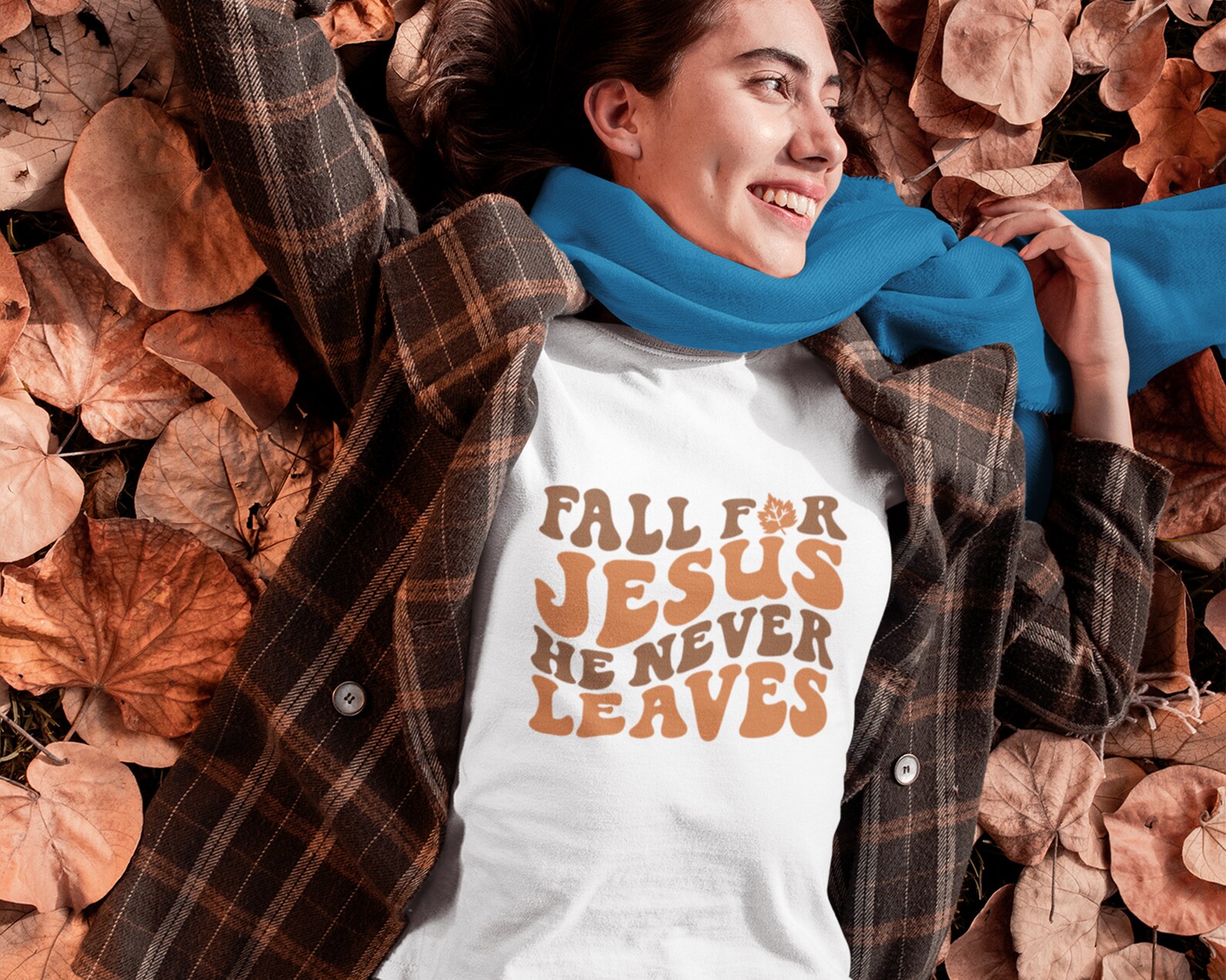 Fall for Jesus He Never Leaves SVG Fall Quote Svg - Etsy