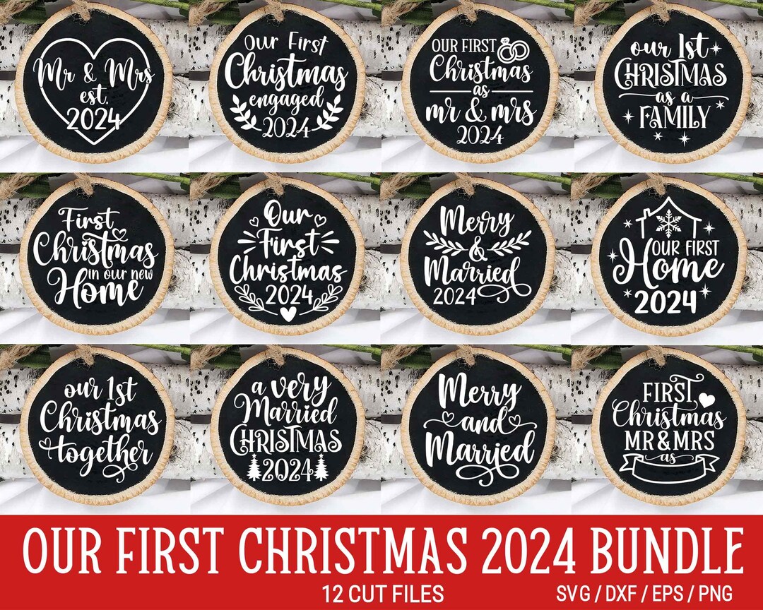 Our First Christmas Ornament SVG Bundle, First Christmas Ornament, Mr ...