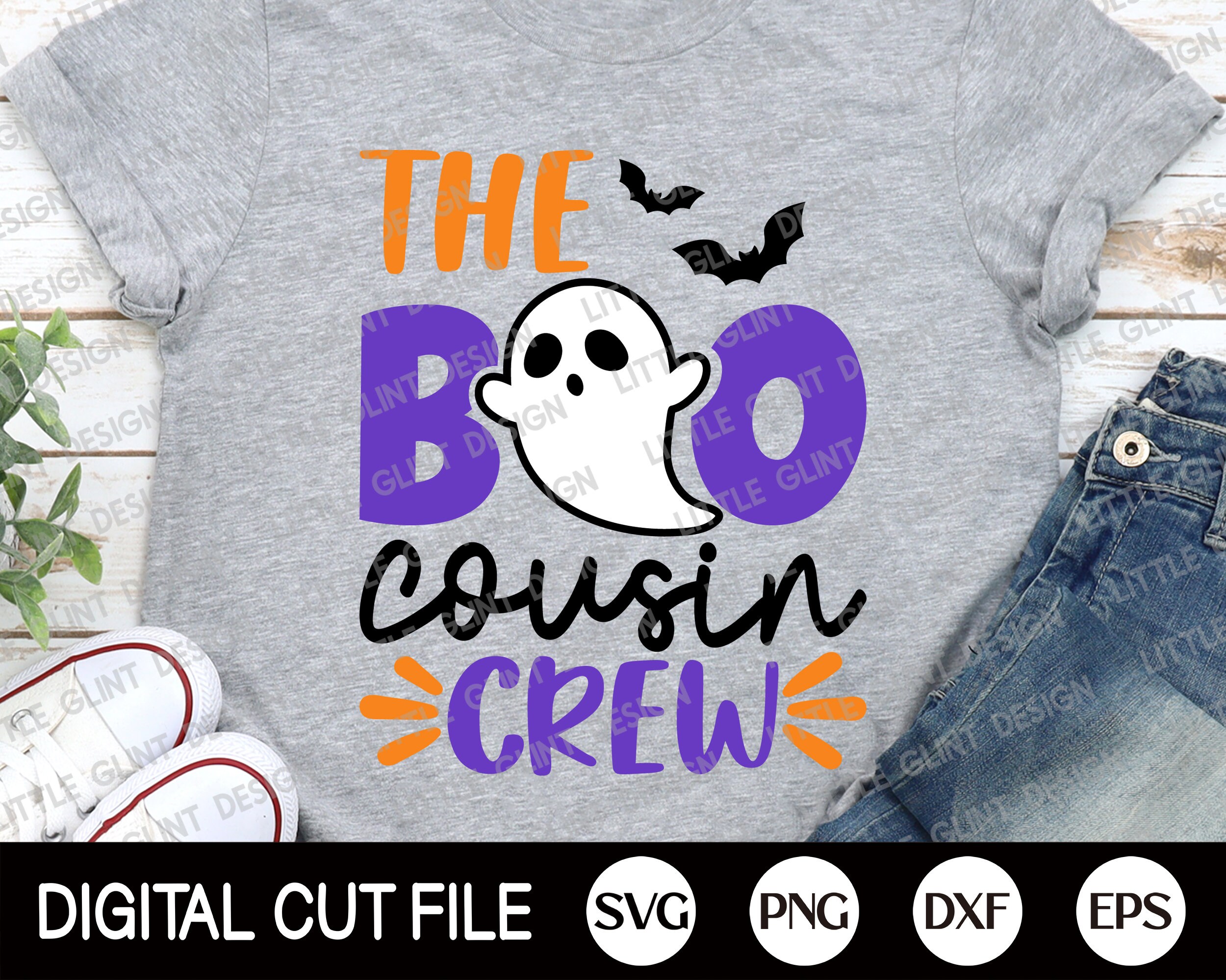 Halloween Svg the Boo Cousin Crew Svg Ghost Svg Halloween - Etsy