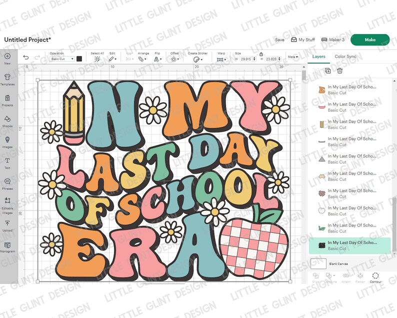 In My Last Day of School Era SVG, Last Day of School PNG, Graduation ...