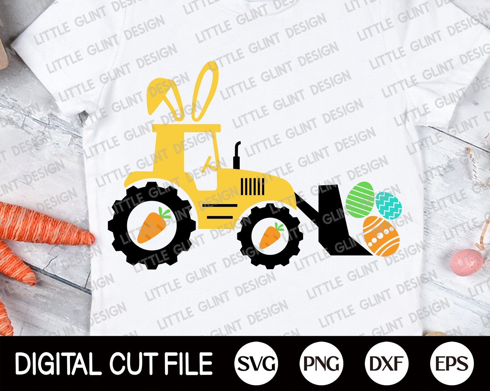 Easter Tractor Carrot Svg Easter Svg Happy Easter Svg Svg | Etsy