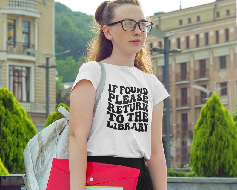 If Found Please Return to the Library SVG, Back to School Svg, Teacher ...