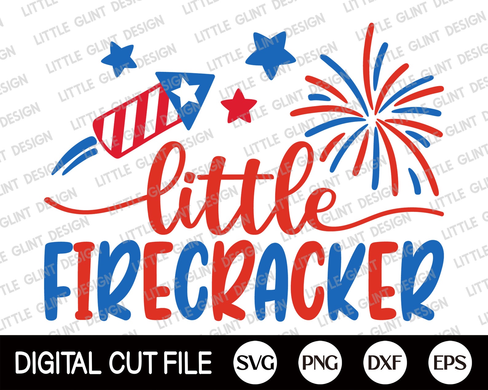 Little Firecracker Svg, 4th of July Svg, Independence Day, Fourth of ...
