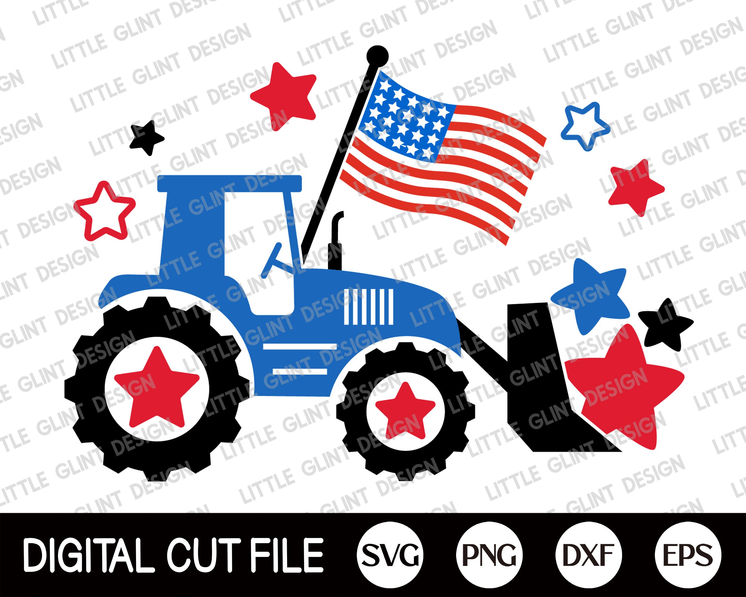 Fourth of July Svg, Merica Svg, Tractor Svg, Memorial Day, Independence ...
