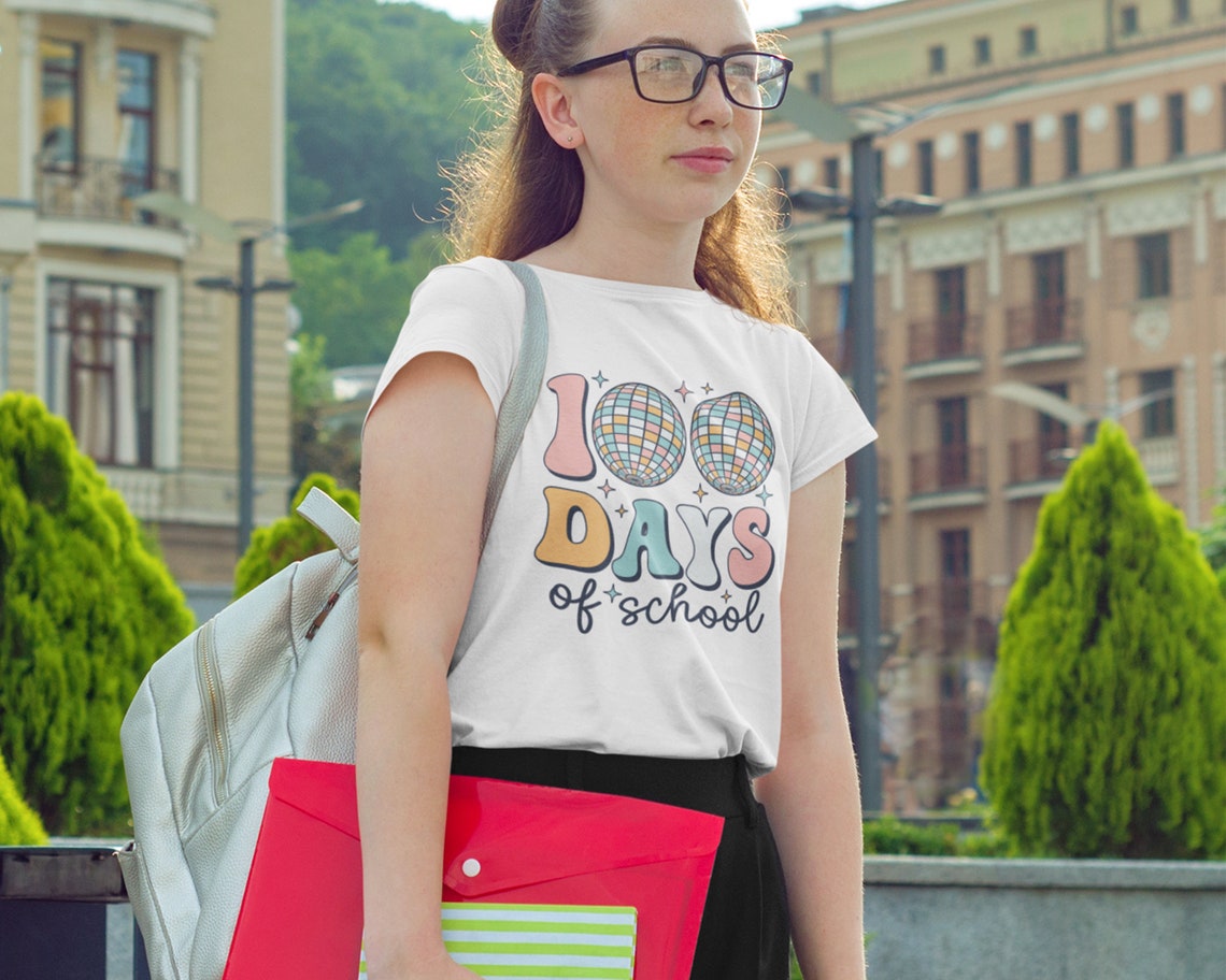 Disco Ball 100 Days of School SVG Groovy 100 Days SVG Retro - Etsy