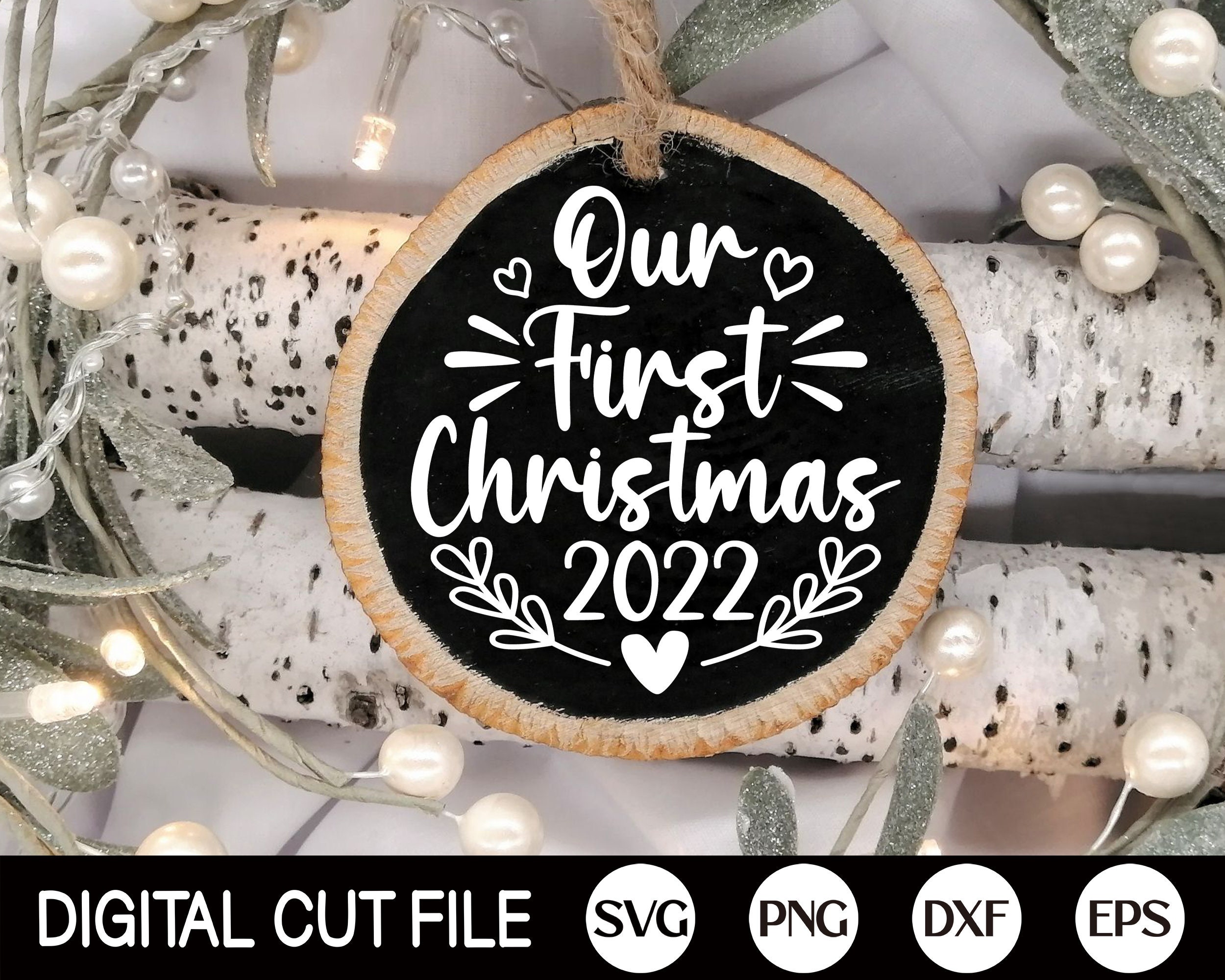 Our First Christmas Ornament SVG Bundle Our First Christmas - Etsy