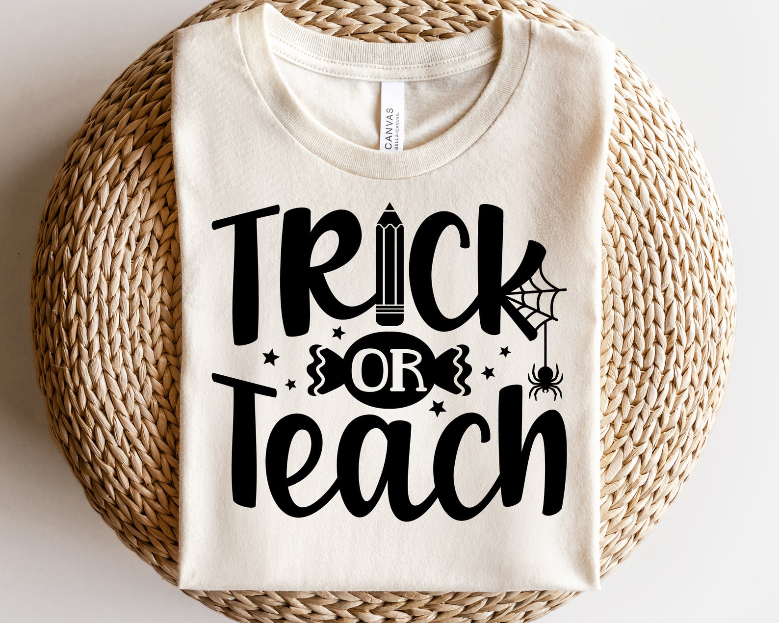 Trick or Teach SVG Halloween Svg Halloween Vibes Spooky - Etsy