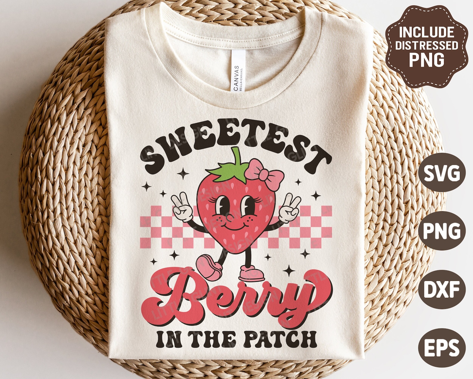 Sweetest Berry in the Patch SVG PNG, Retro Strawberry Png, Groovy ...