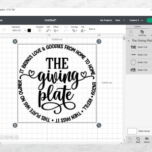 Giving Plate SVG, the Giving Plate, Sharing Plate Svg, Cookie Tray ...