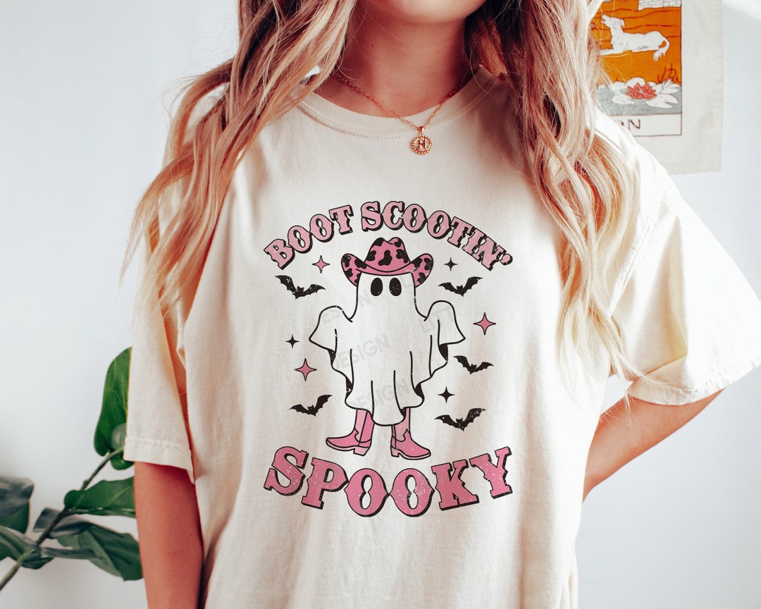 Boot Scoot Spooky SVG, Retro Halloween Svg, Cowgirl Ghost Png, Western ...