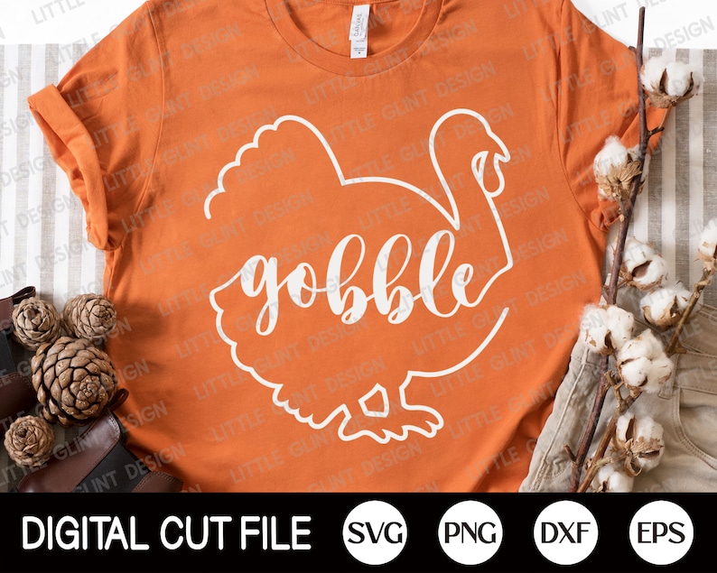 Gobble SVG Thanksgiving Svg Turkey Face Svg Gobble Png - Etsy
