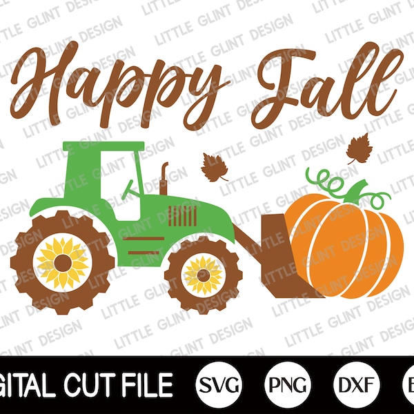 Autumn Tractor - Etsy