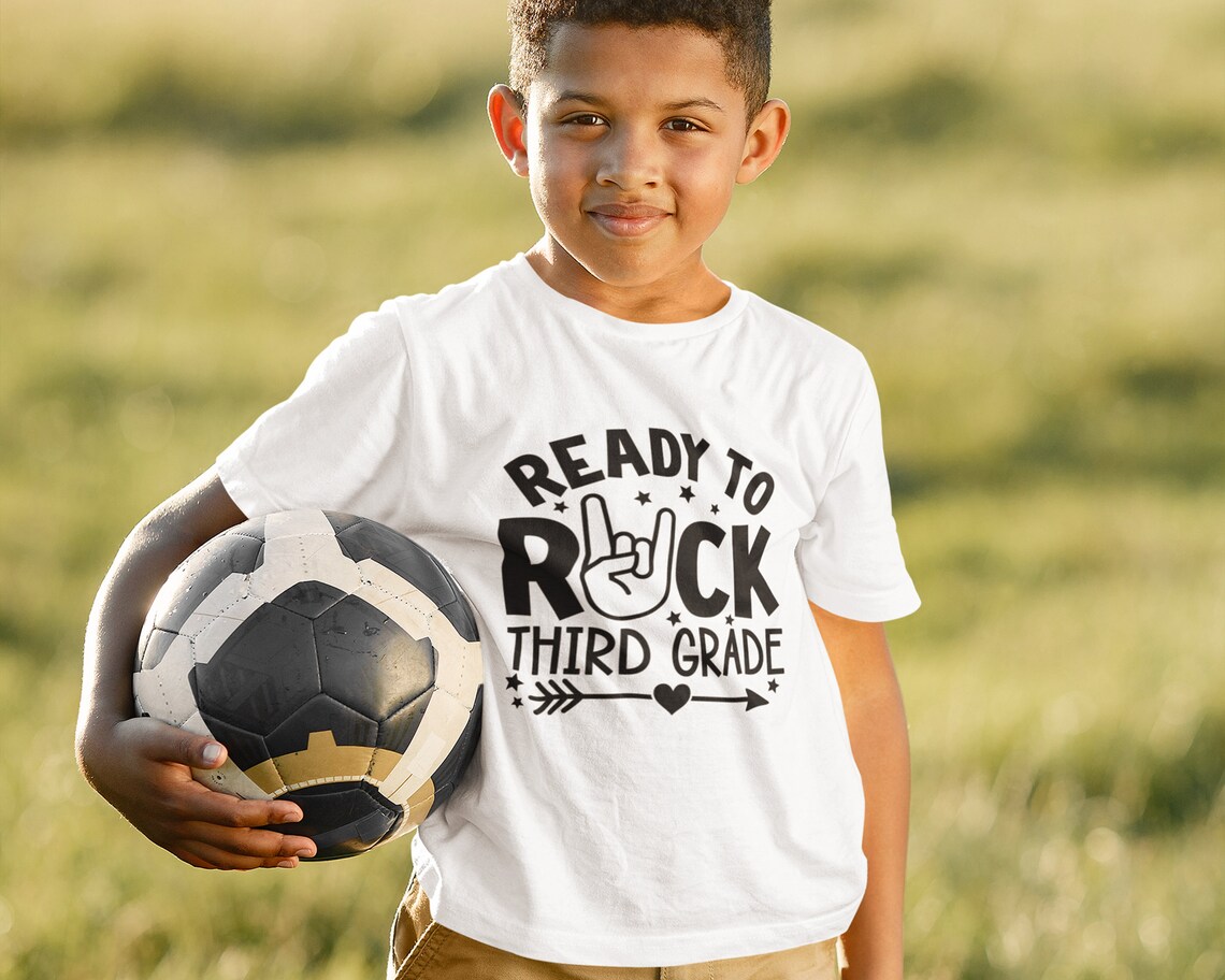 Ready to Rock Third Grade SVG Back to School SVG School - Etsy