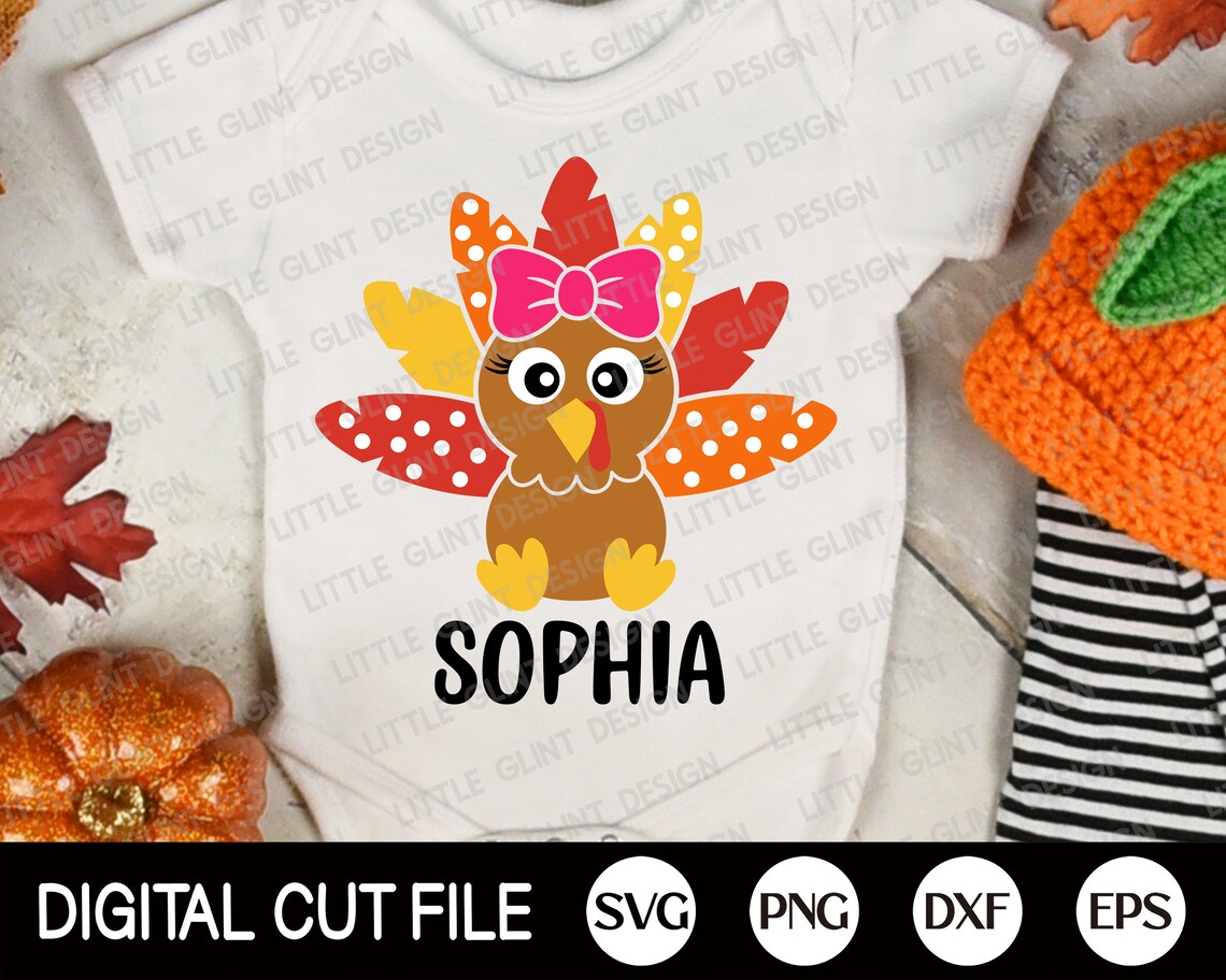 Baby Turkey Boy and Girl SVG Monogram Svg Thanksgiving Svg - Etsy