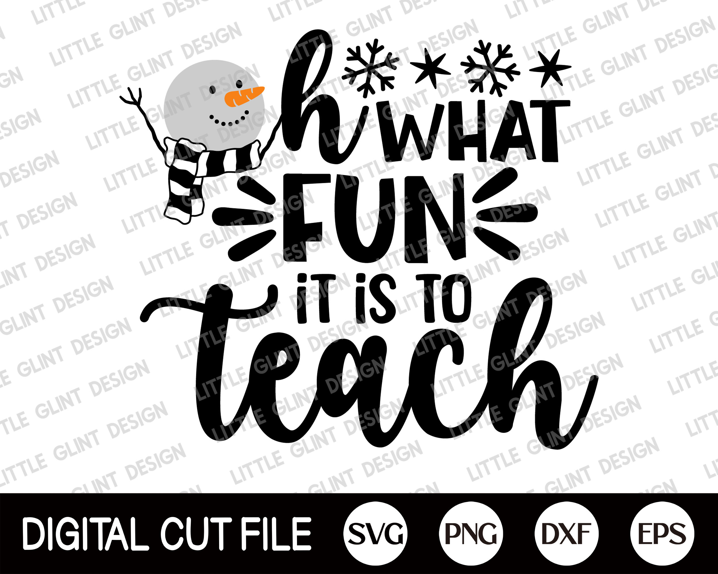 Oh What Fun It is to Teach SVG, Christmas Svg, Teacher Shirt, Snowman ...