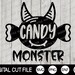 Candy Monster Svg Halloween Svg Spooky Svg Halloween - Etsy