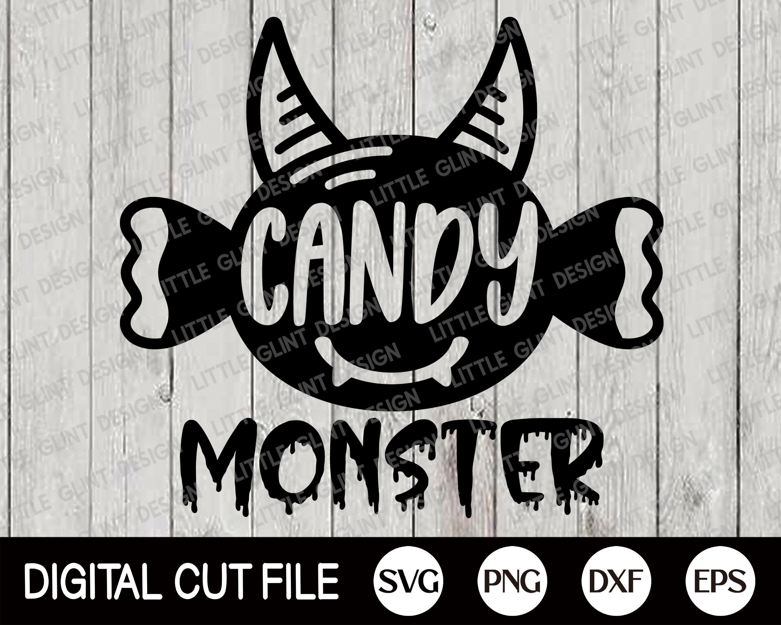 Candy Monster Svg Halloween Svg Spooky Svg Halloween | Etsy