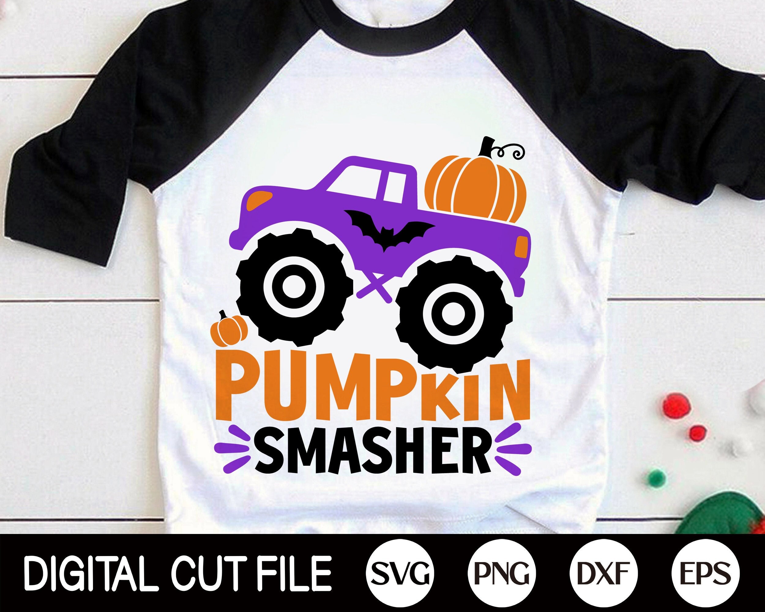 Pumpkin Smasher SVG Halloween Monster Truck Svg Boys Pumpkin - Etsy