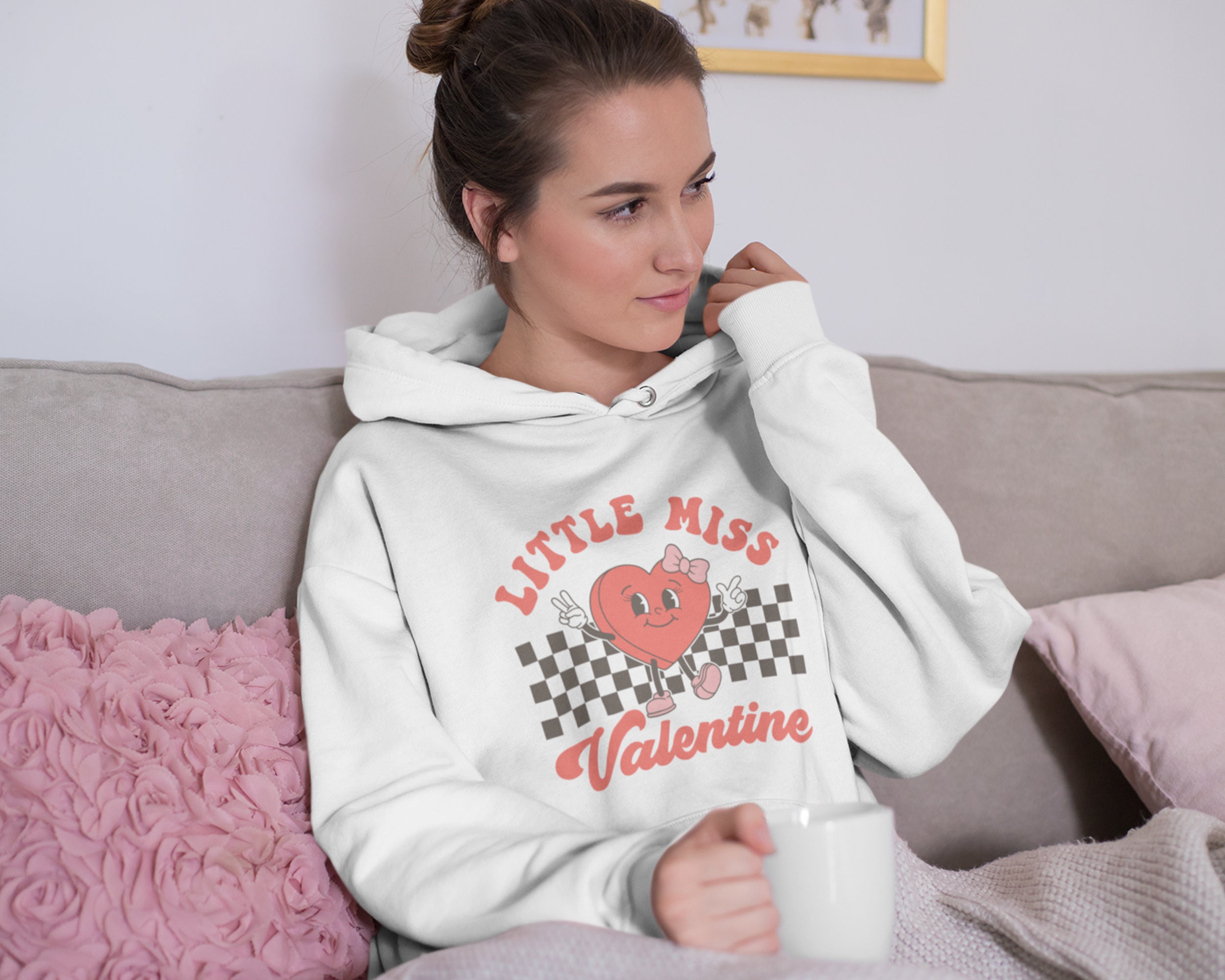 Little Miss Valentine SVG Valentine SVG Retro Valentines Day - Etsy