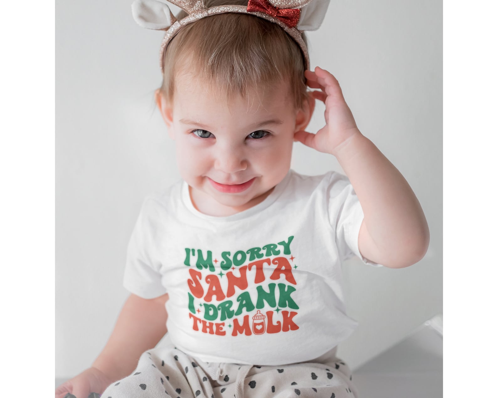 I'm Sorry Santa I Drank the Milk SVG, Baby Christmas Svg, Retro Newborn ...