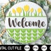 Spring Welcome Sign Bundle Round Door Hanger SVG Spring Sign - Etsy