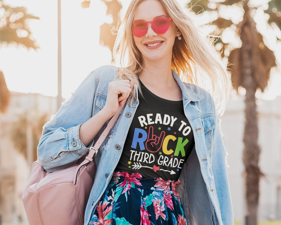 Ready to Rock Third Grade SVG Back to School SVG School - Etsy