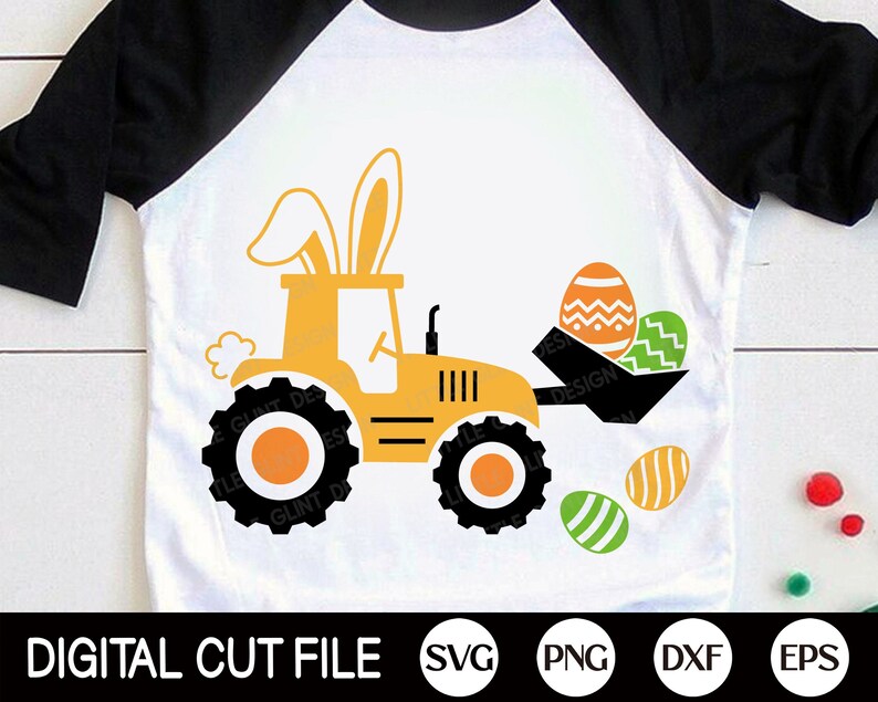 Bunny Tractor Svg, Easter SVG, Easter Bunny Svg, Bunny Ears Svg, Kids ...