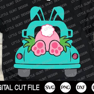 Easter Truck Svg, Bunny Tail Svg, Happy Easter, Easter Bunny Svg, Svg ...