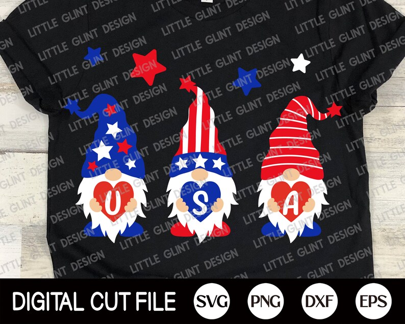 4th of July Svg America Gnome Svg Fourth of July Gnome Usa - Etsy