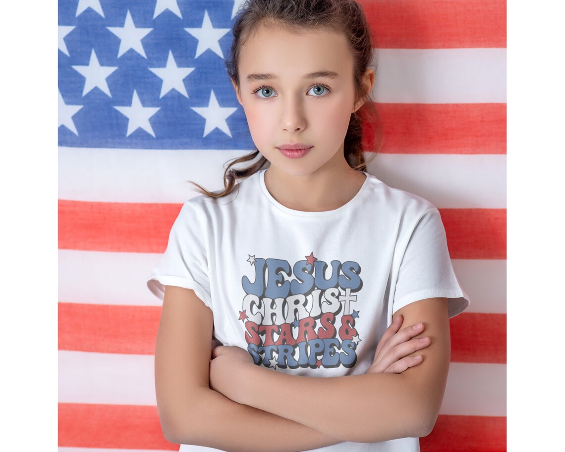 Jesus Christ Stars and Stripes SVG, 4th of July Svg, Patriotic Svg ...