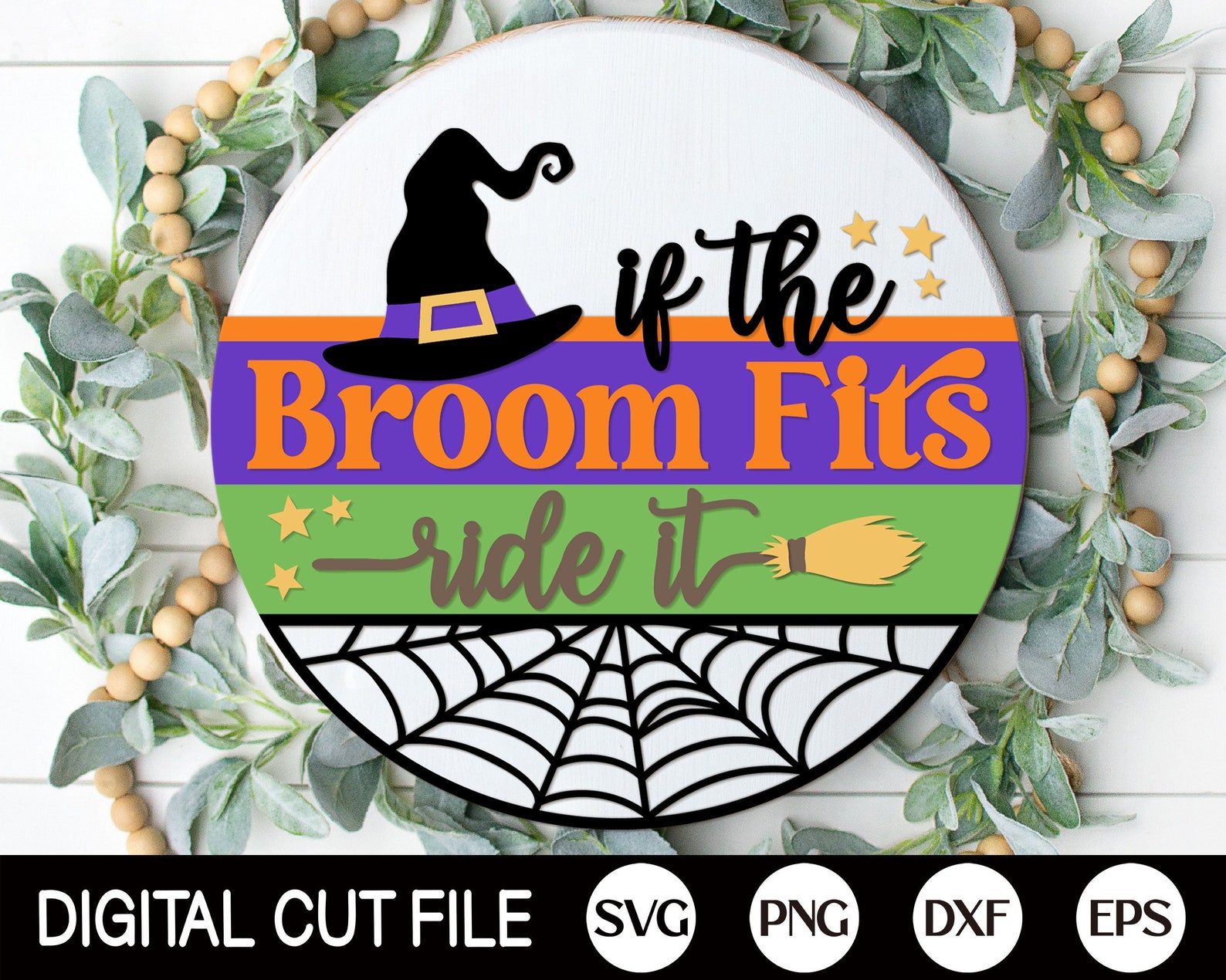 Halloween Witch Welcome Sign SVG Halloween Door Hanger SVG - Etsy