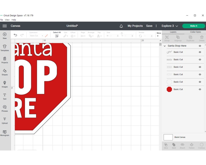 Santa Stop Here Welcome Sign SVG Christmas Door Hanger SVG - Etsy