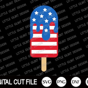 Patriotic Popsicle Svg Bundle, 4th of July Svg, American Flag Svg ...