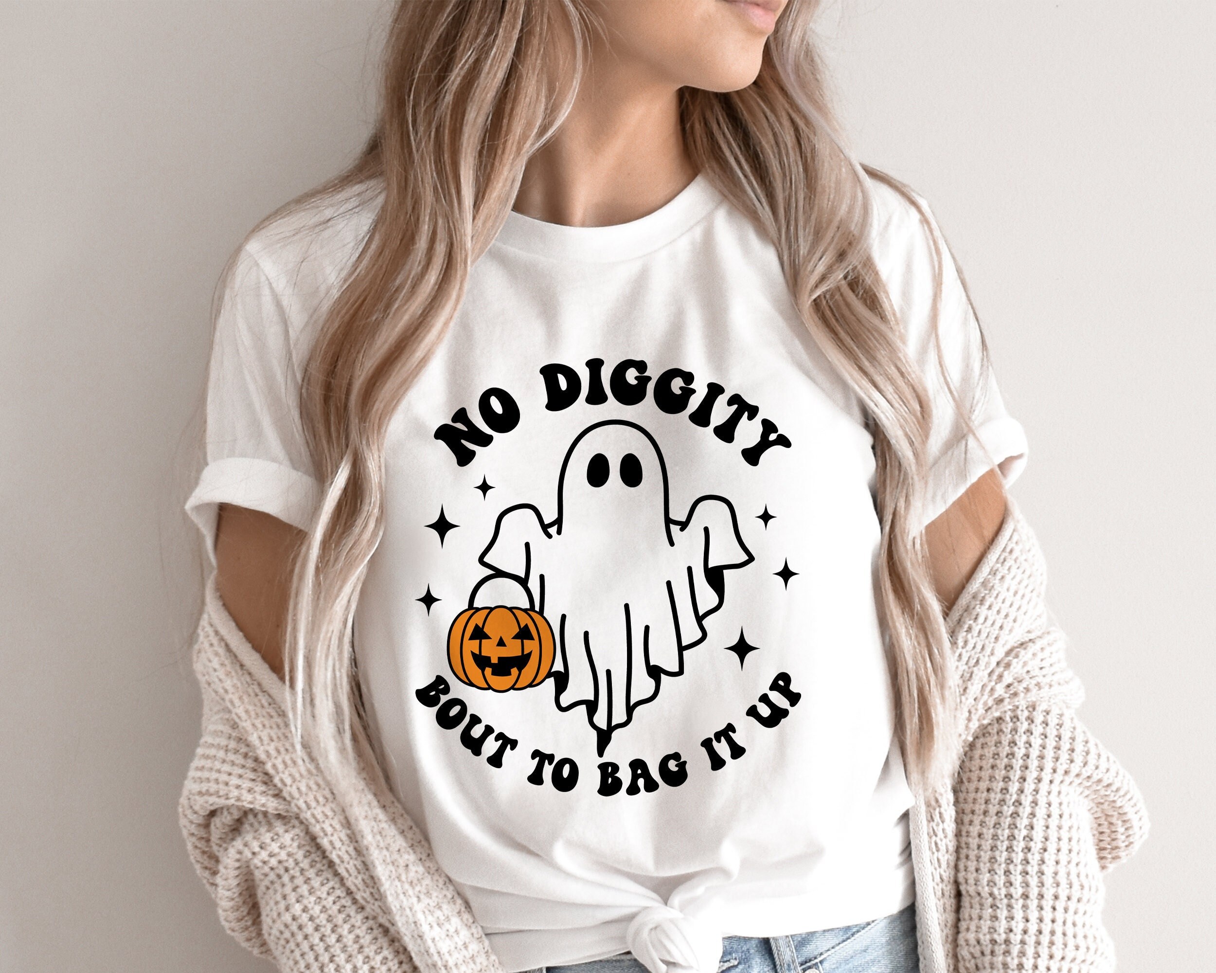 No Diggity Bout to Bag It up SVG Halloween Svg Cute Ghost - Etsy