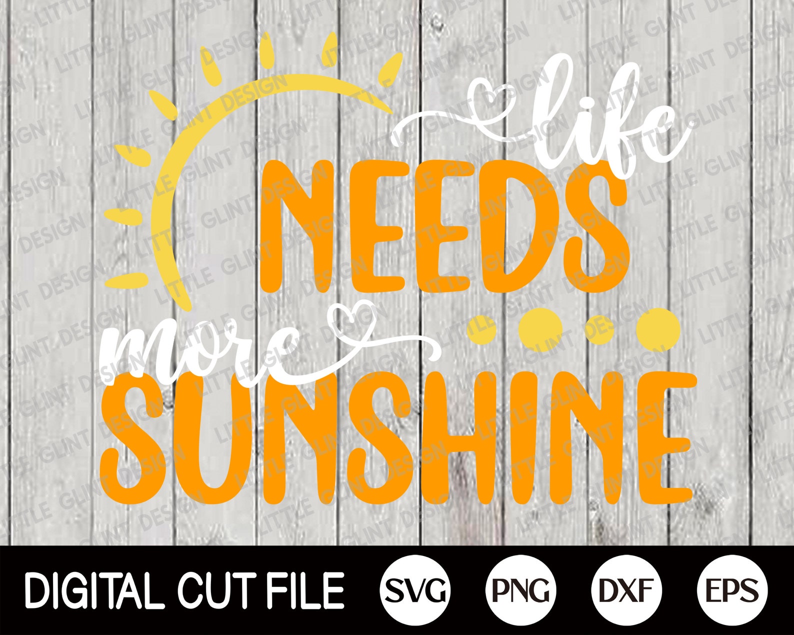 Life Needs More Sunshine Svg Summer Svg Beach Cut Files - Etsy