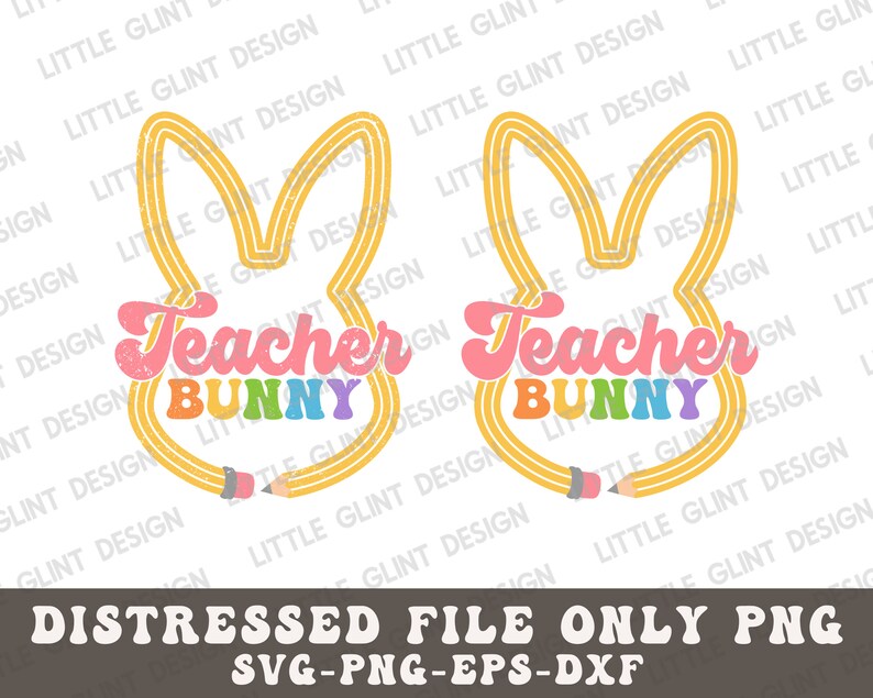 Teacher Bunny SVG PNG, Easter Teacher Svg, Easter Bunny Png, Gift for ...