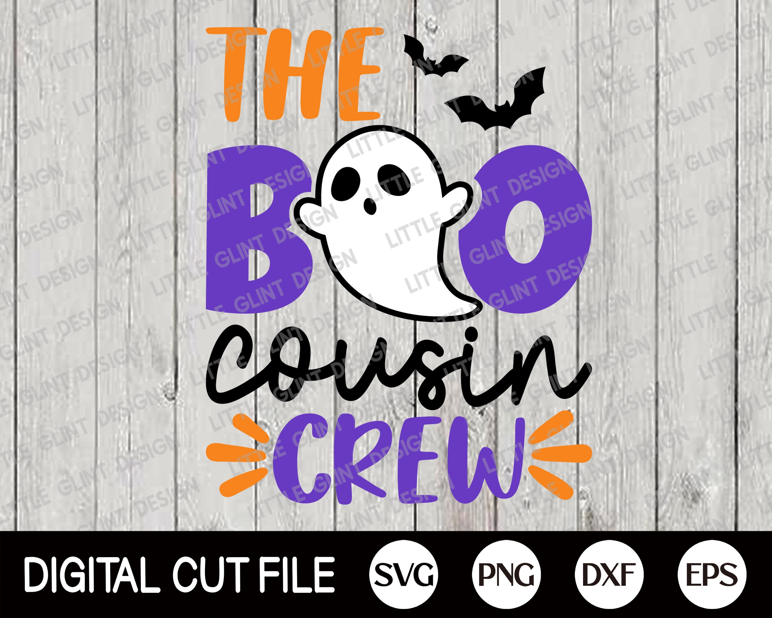 Halloween Svg the Boo Cousin Crew Svg Ghost Svg Halloween | Etsy