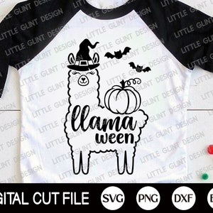 Llamaween Svg, Halloween Svg, Llama Clip Art, Halloween Shirt Svg ...