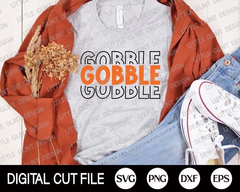 Gobble SVG Thanksgiving Svg Turkey Face Svg Gobble Png - Etsy