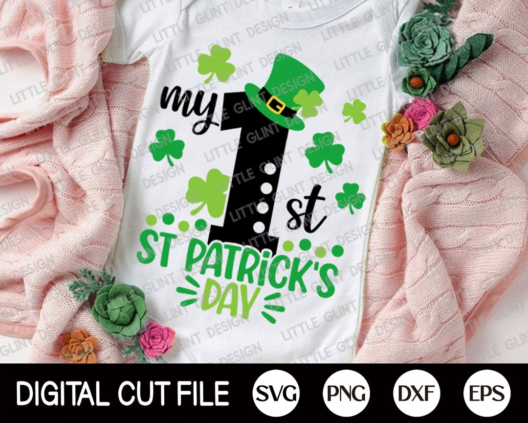 My First St Patricks Day, Baby St Patricks Day, Clover, 1st St Patricks ...