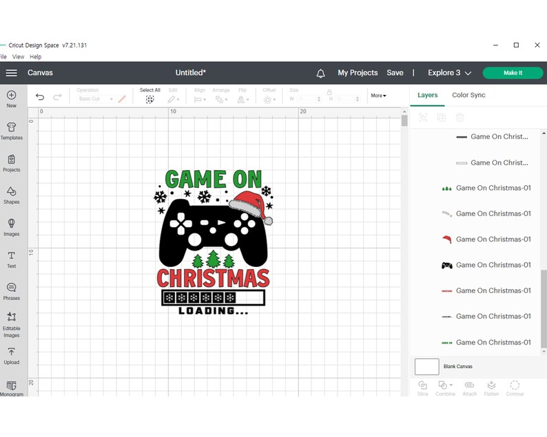 Game on Christmas SVG, Funny Christmas Svg, Gamer Quote Svg, Kids ...