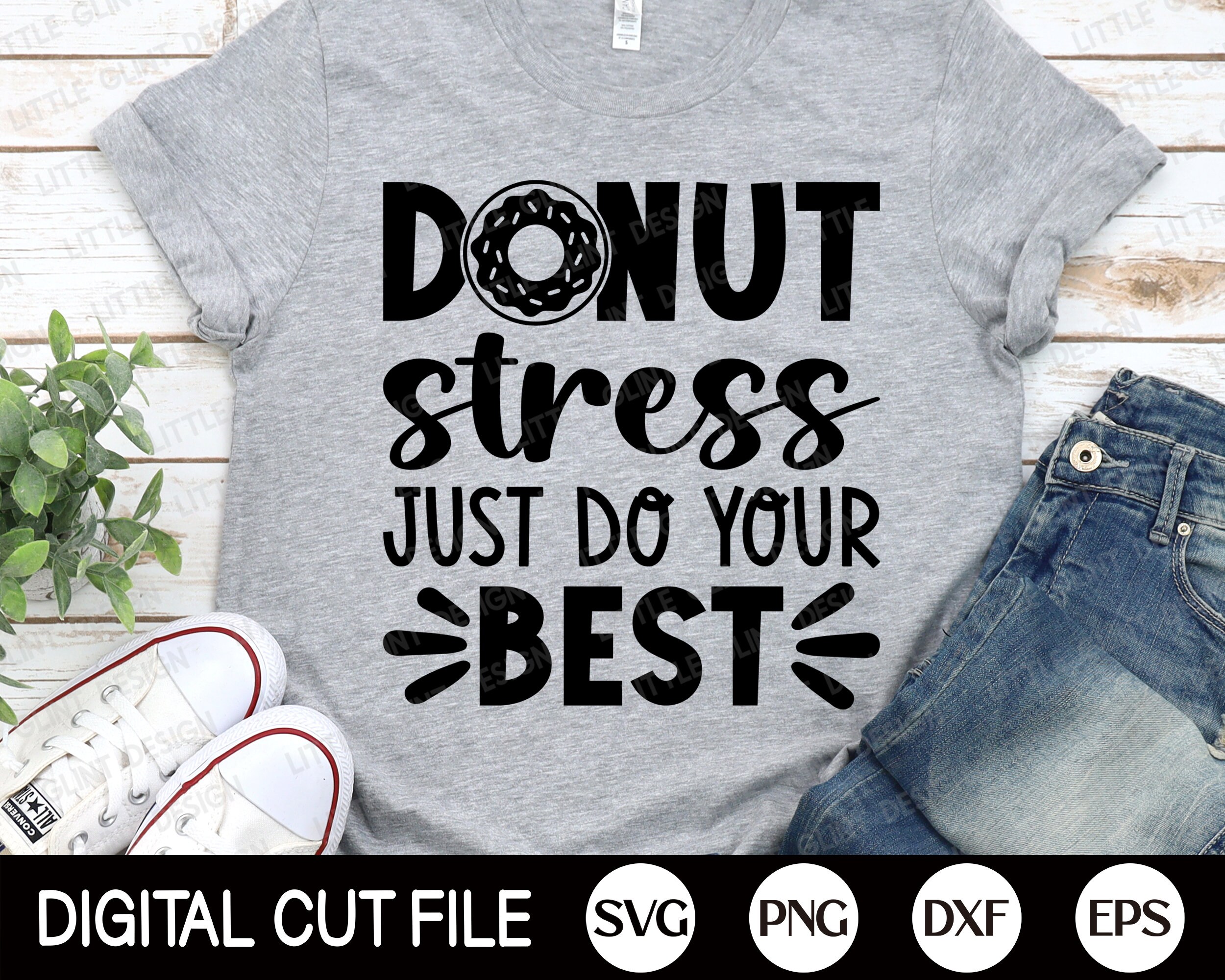 Donut Stress Just Do Your Best SVG Test Day Svg Testing - Etsy