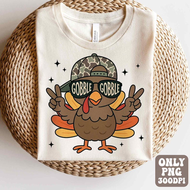 Thanksgiving Boys Turkey Camo Peace PNG, Turkey Camo Cap Boy Png ...