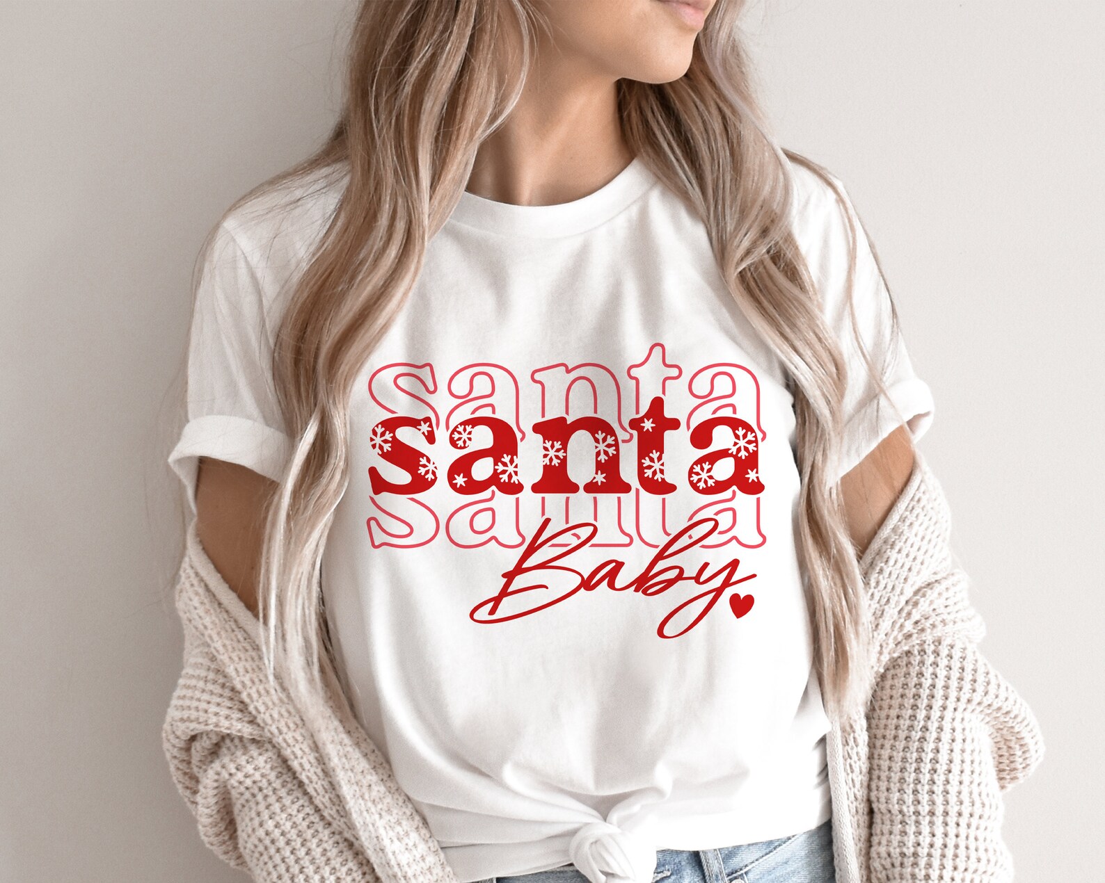 Santa Baby SVG, Christmas Vibes Svg, Funny Holiday, Retro Newborn Baby ...