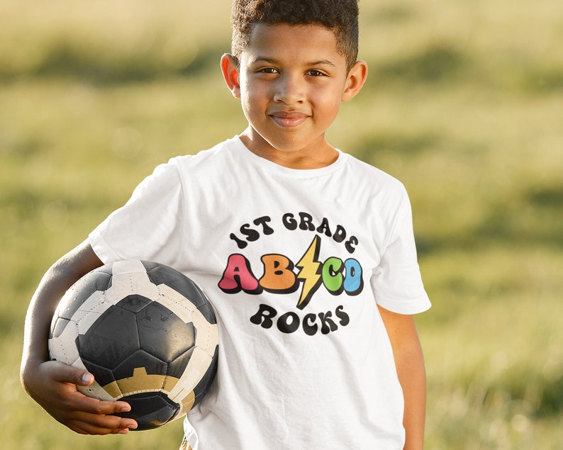 1st Grade Rocks SVG Back to School SVG Rock and Roll Kids - Etsy