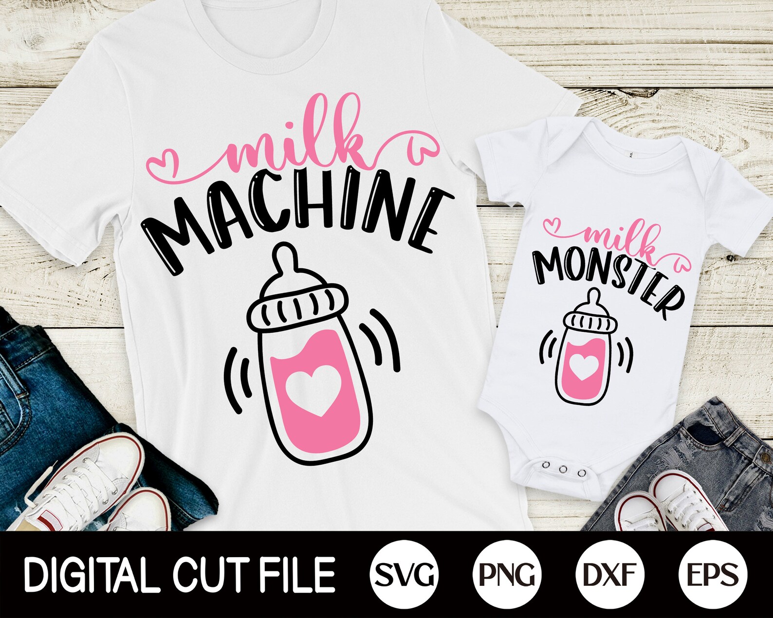Mom and Baby Shirt Mothers Day Bundle Milk Maker Svg Milk - Etsy