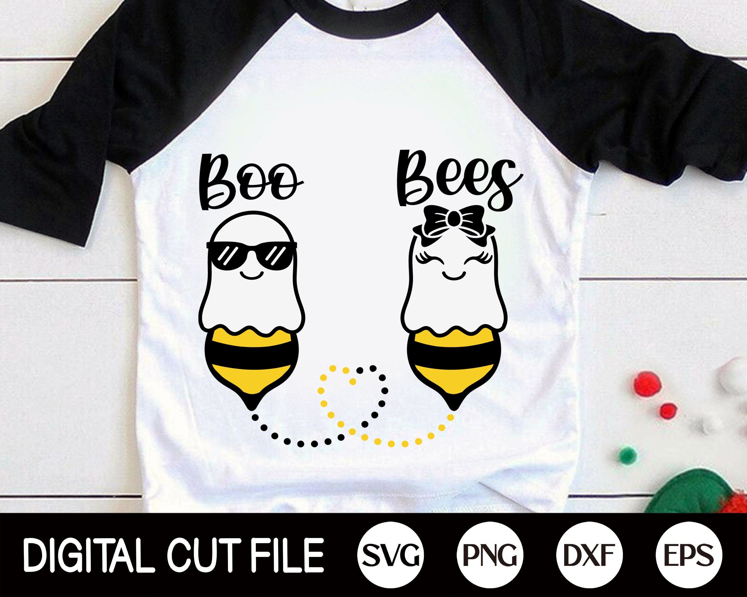 Boo Bees Svg Halloween Svg Ghost Svg Girl Boy Halloween - Etsy