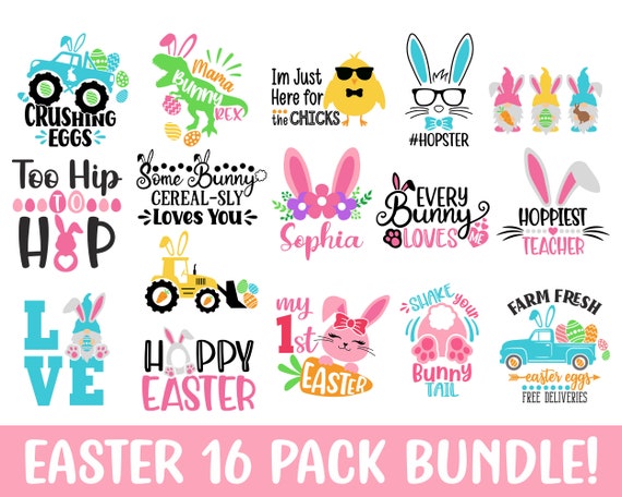 Kids Easter Svg Bundle Easter Svg Easter Bunny Svg Kids - Etsy