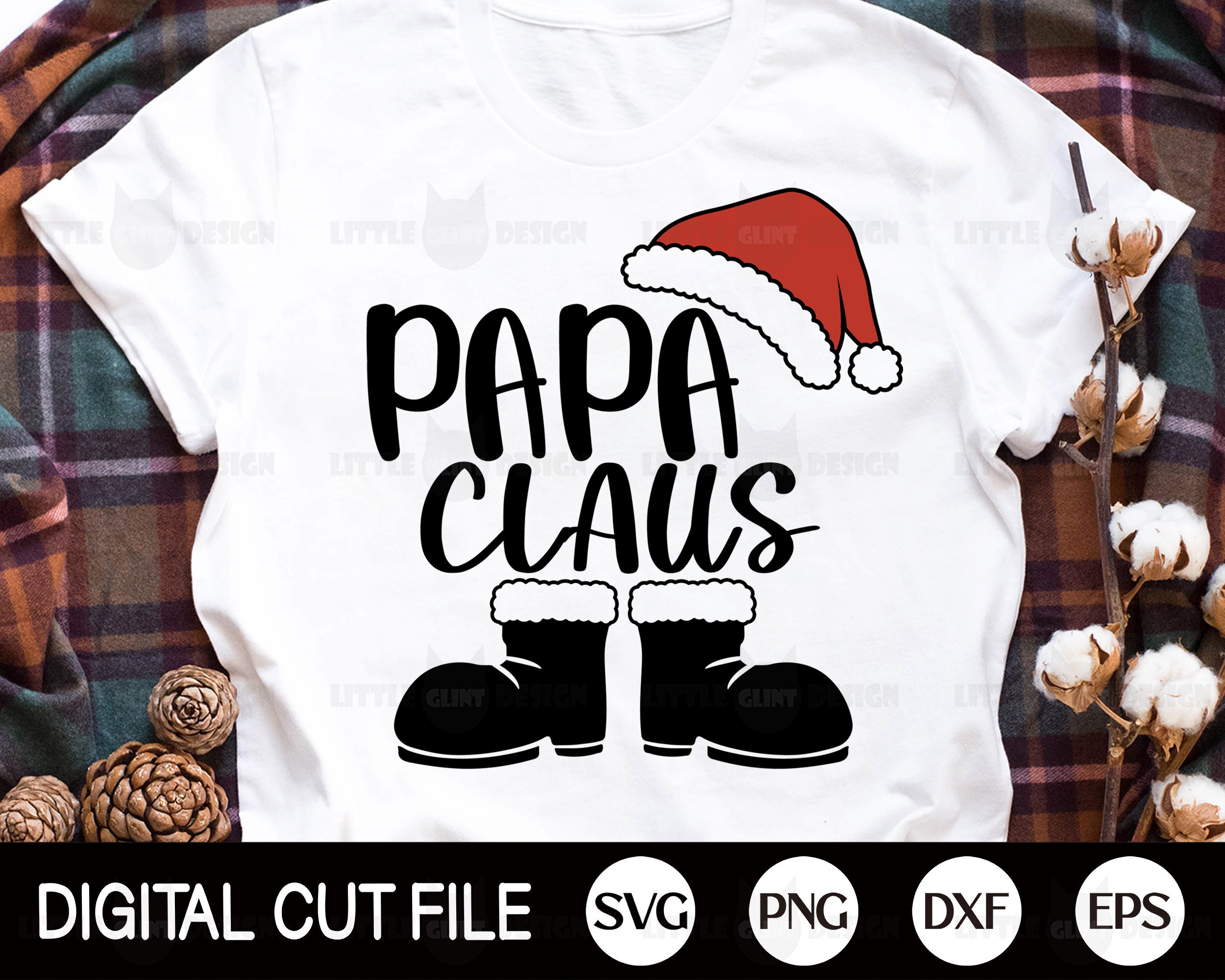 Papa Claus Svg Christmas SVG Merry Christmas PNG Santa | Etsy