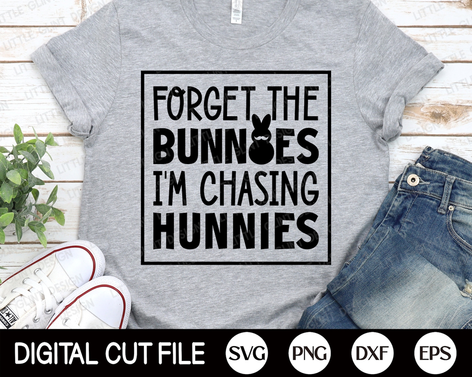 Forget the Bunnies I'm Chasing Hunnies SVG Kids Easter - Etsy